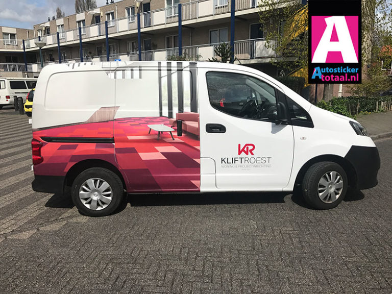 Nissan NV200 carwrap stickers - Klift Roest Driebergen - Auto Sticker ...