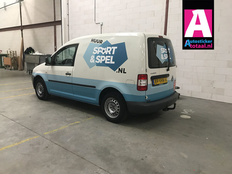 Volkswagen Caddy carwrap stickers - Huur Sport en Spel - Auto Sticker ...